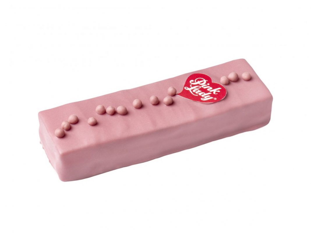 Llega el turrón rosa hecho con manzanas Pink Lady