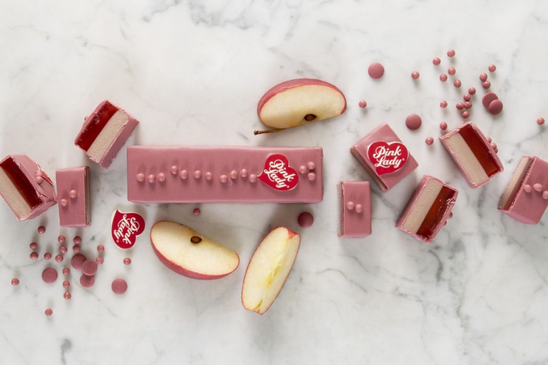 Llega el turrón rosa hecho con manzanas Pink Lady