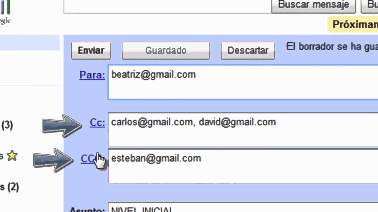 Qué es CC y CCO en un correo