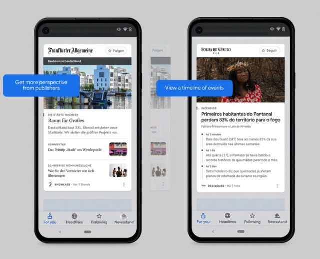 Cómo funciona Google Showcase