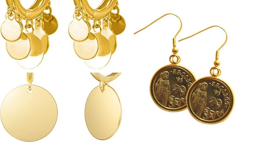 Pendientes de monedas: 10 opciones de Amazon para que lleves la última ...